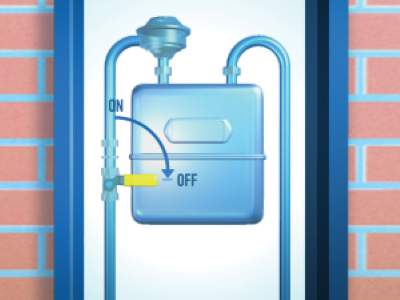 Turn your gas supply on and off